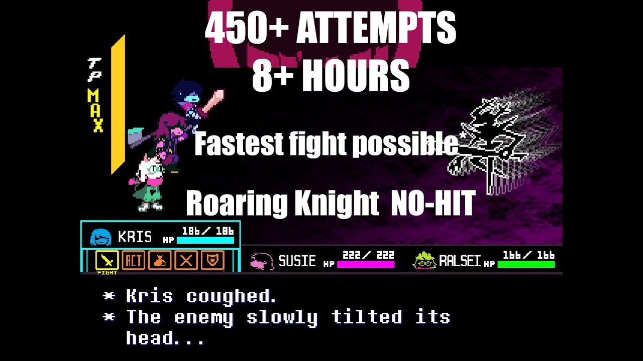 Fastest NO-HIT The Roaring Knight fight - YouTube