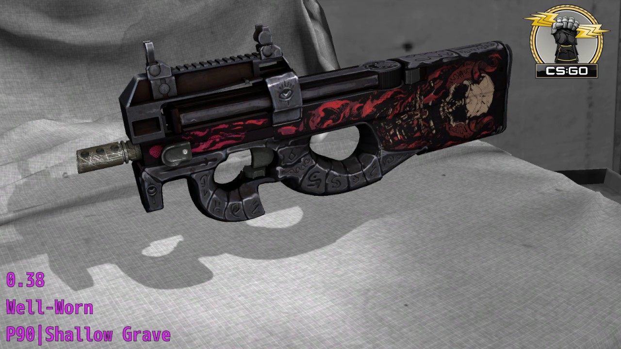 P90 Shallow Grave Wear/Float - YouTube