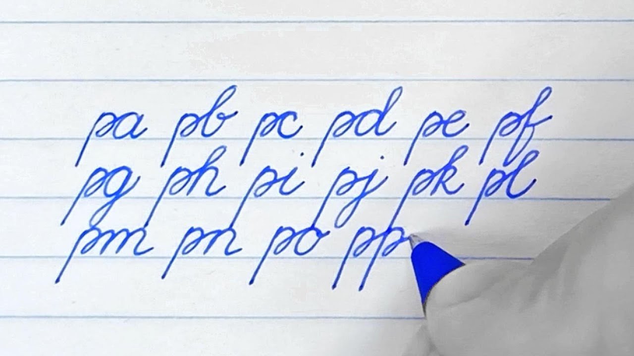 Connecting letters a-z⚜Lsn.16 Letter p⚜ Handwriting practice and ...