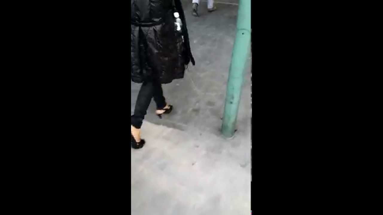 Shortleg limping lady with built up shoe - YouTube