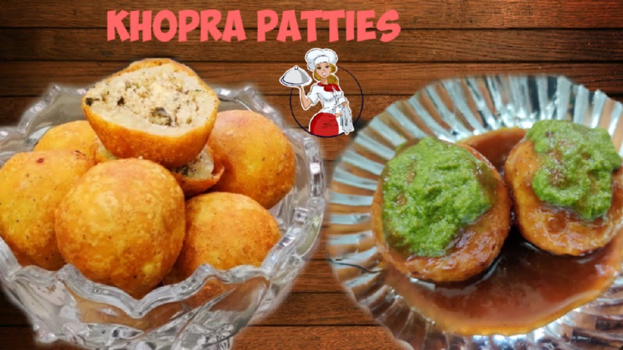 Khopra patties | 🥥 coconut patties | Indore famous patties - YouTube