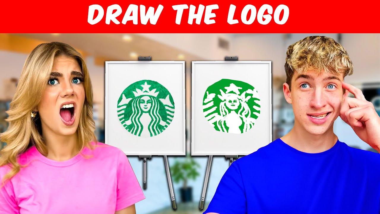 Draw The Logo From Memory Challenge! - YouTube