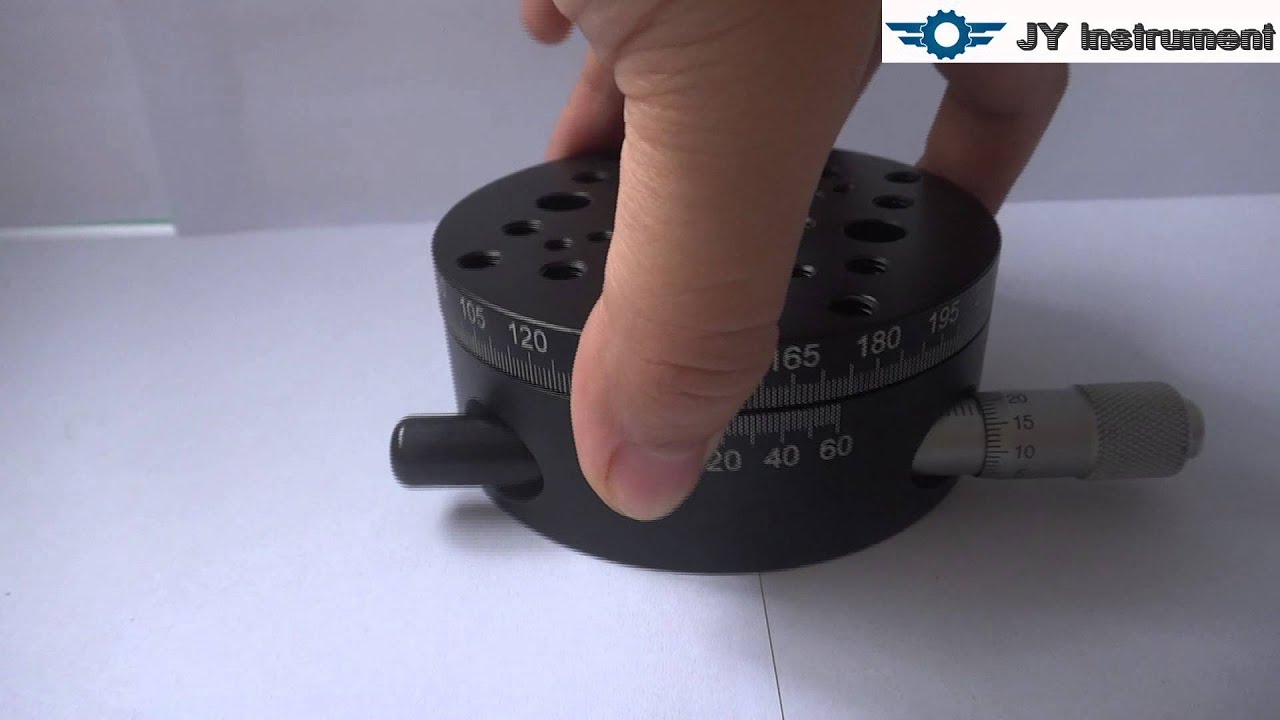 Manual Rotation stages/ diameter 82mm - YouTube