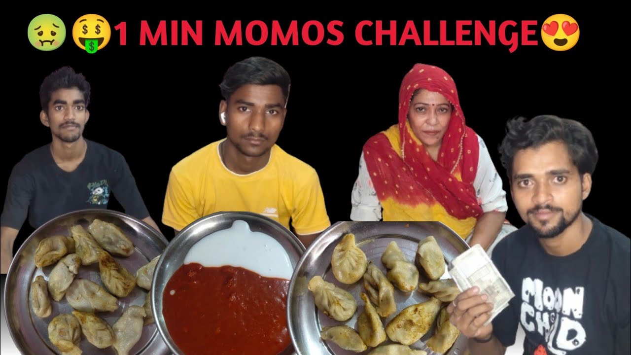😋MOMOS Eating in 1 Minute | Eating Challenge😁| Mad For Fun - YouTube