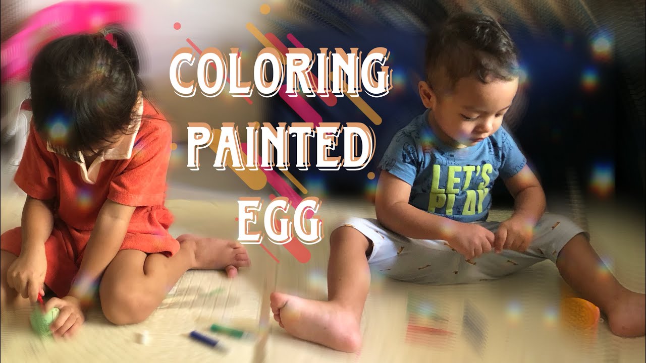 YUHUU~ NYOBA WARNAIN CANGKANG TELUR (Coloring Painted Egg Sensory Play ...