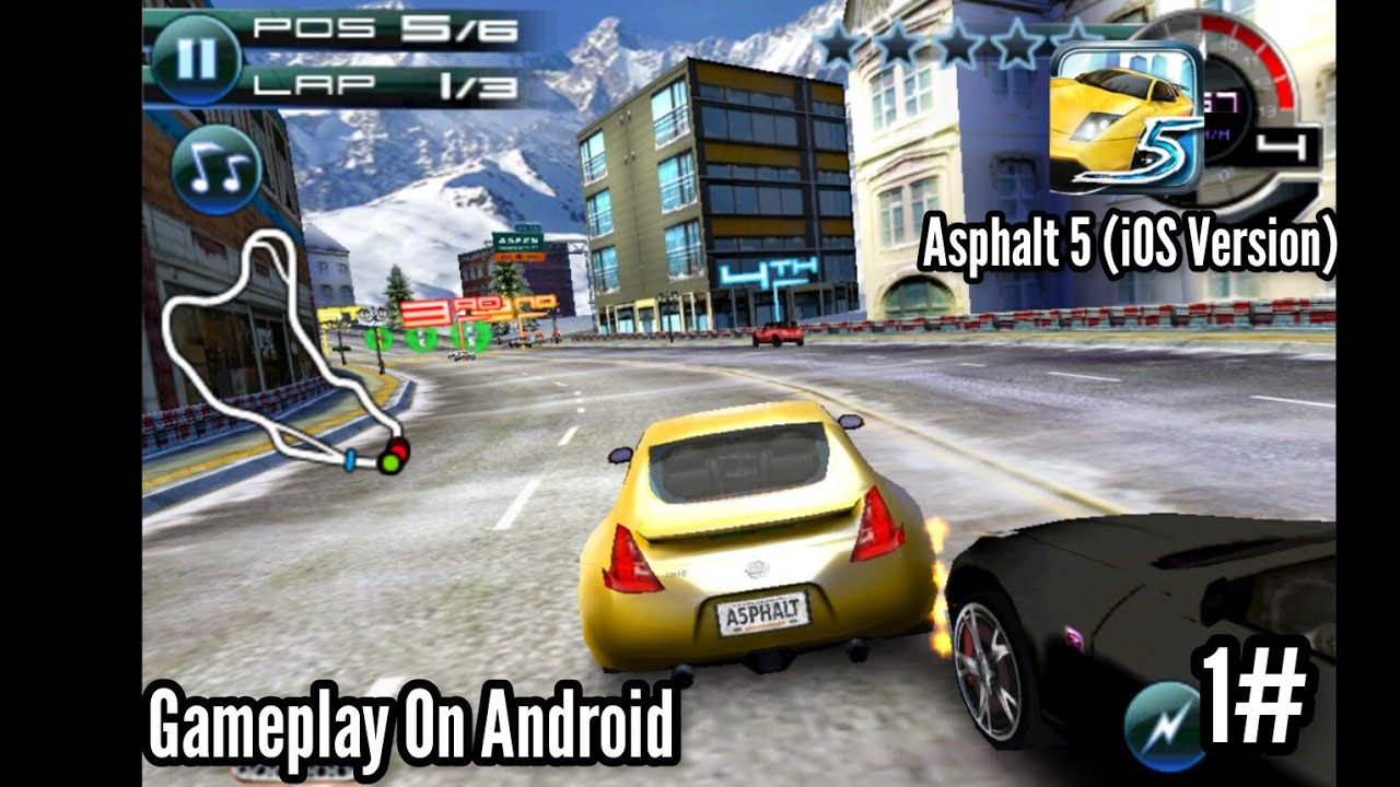 Asphalt 5 (iOS Version) On Android Gameplay 1# - YouTube