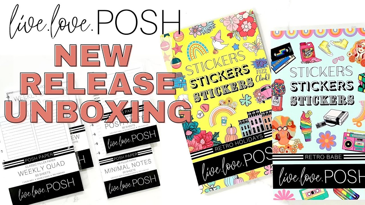 LIVE LOVE POSH NEW RELEASE 2 BRAND NEW STICKER BOOKS & NEW POSH PAPER ...
