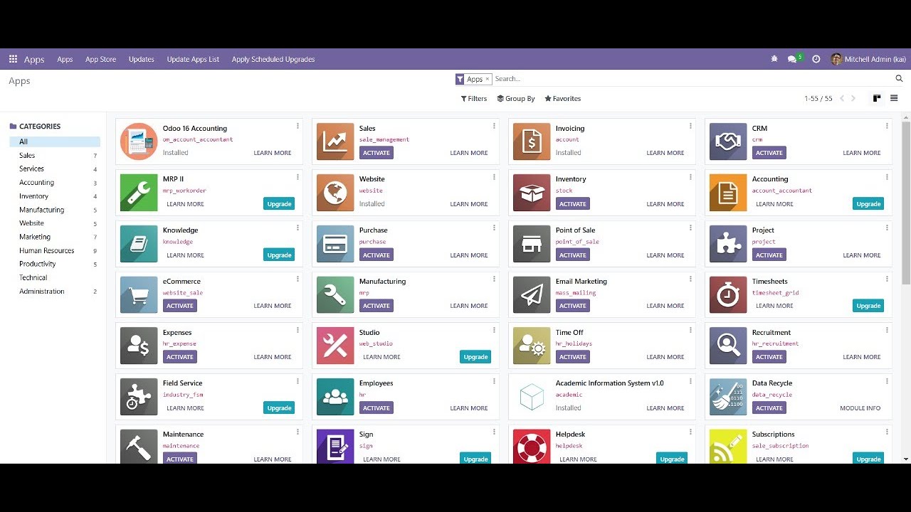 Odoo Modul Custom Academic - YouTube
