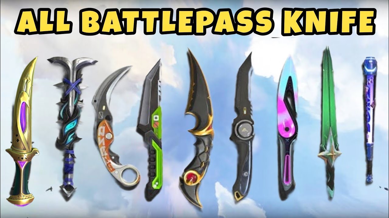 VALORANT All Battlepass Knife Skins & Animations (Episode 1 - Episode 9 ...