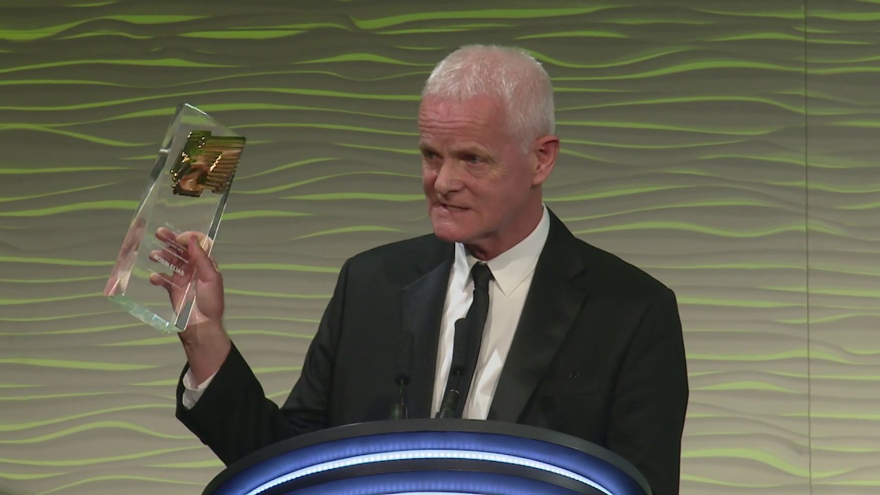 Robin Elias wins the Outstanding Achievement Award at the RTS ...