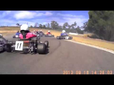 Go kart flip fail - YouTube