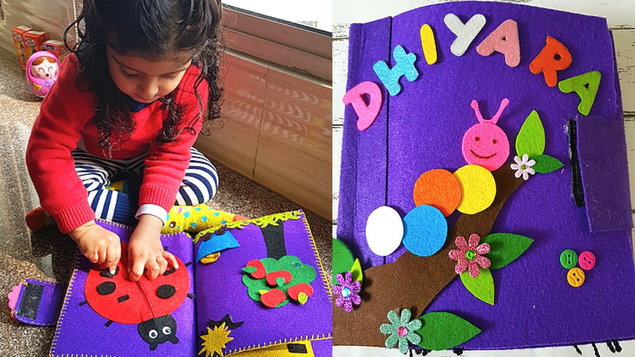 DIY Quiet Book Tutorial | Busy Book for Toddlers | Handmade Fabric Book ...