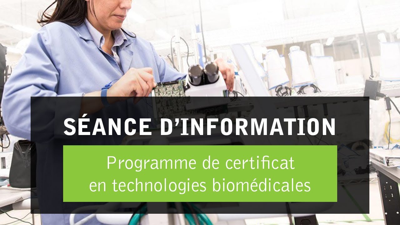 Séance d'information: programme de certificat en technologies ...