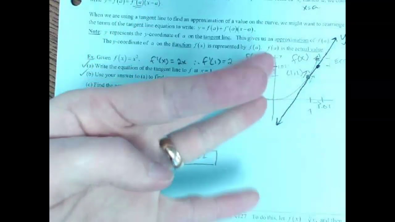 Calculus: Linear Approximation - YouTube