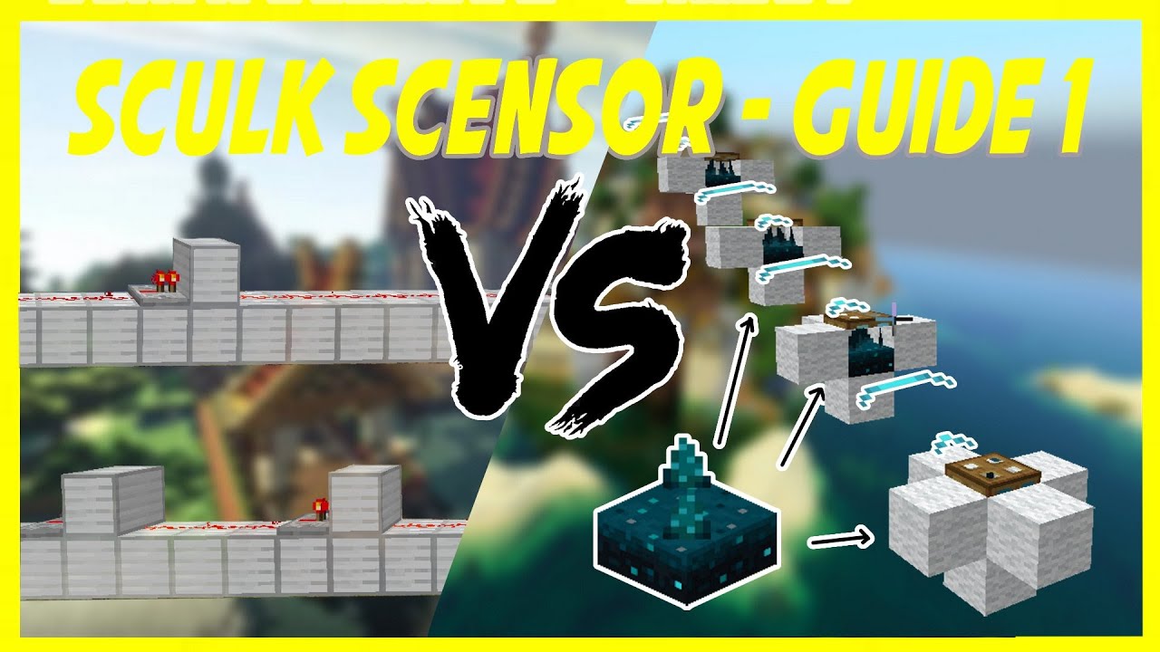 Sculk Sensor Redstone Communication in Minecraft 1.17 - YouTube
