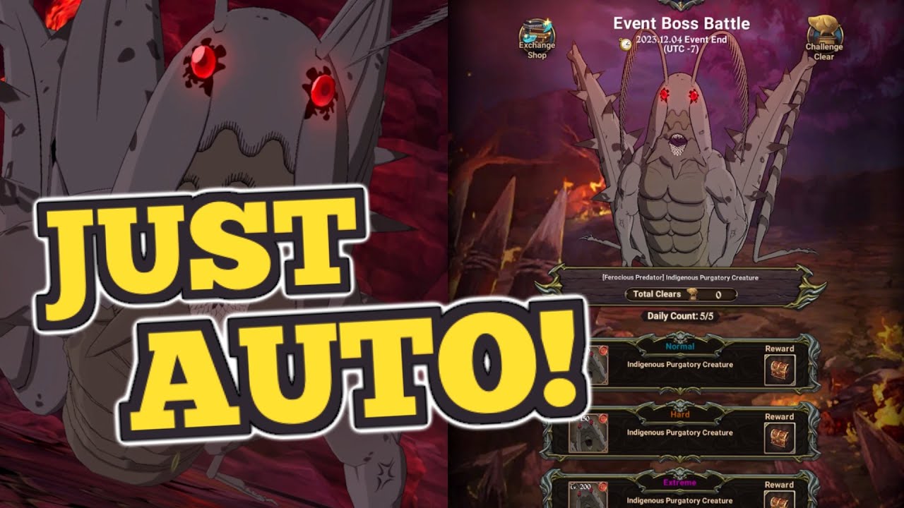 Why NOT AUTO!? Indigenous Purgatory Creature FAST AUTO GUIDE! Seven ...