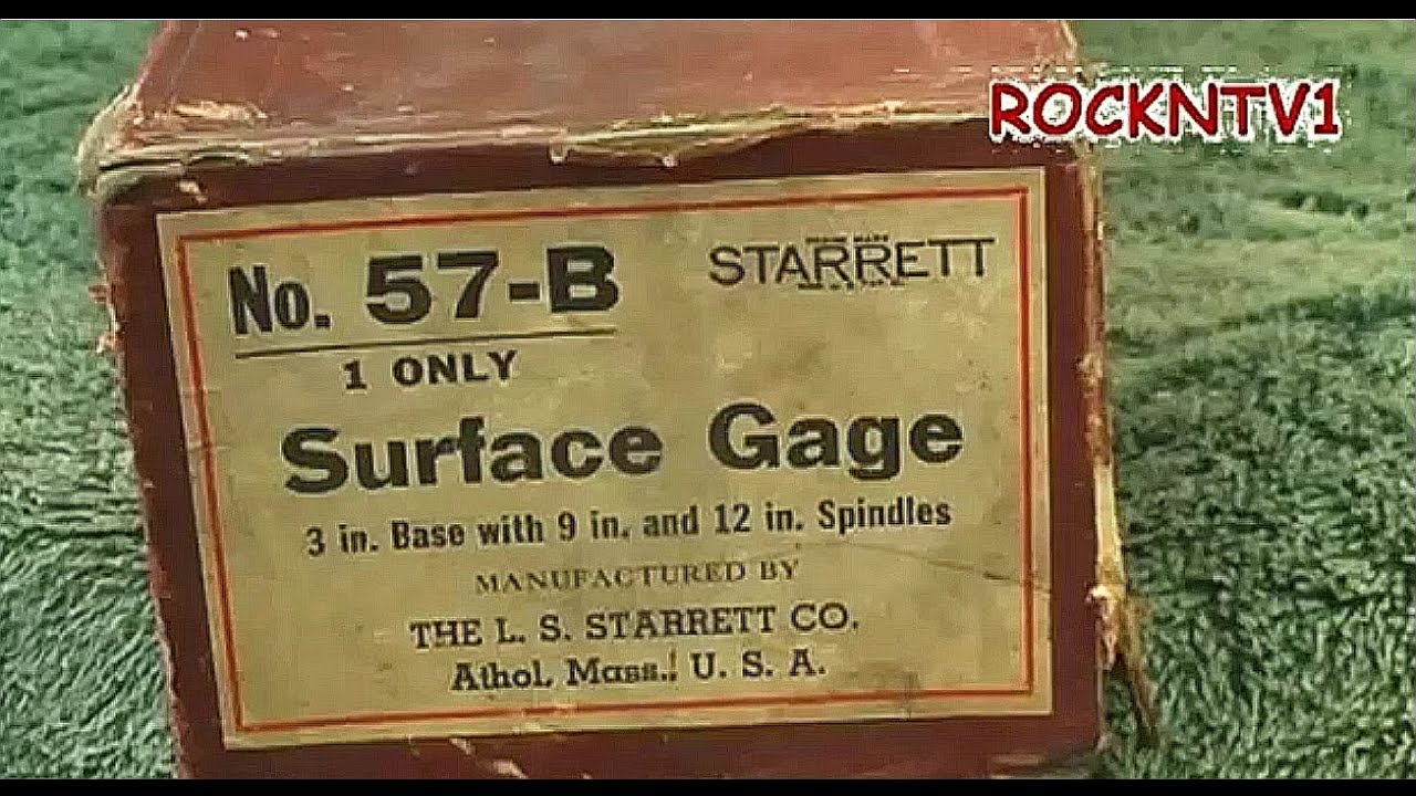 LATHE, MILL surface gauge Starrett 57B - YouTube