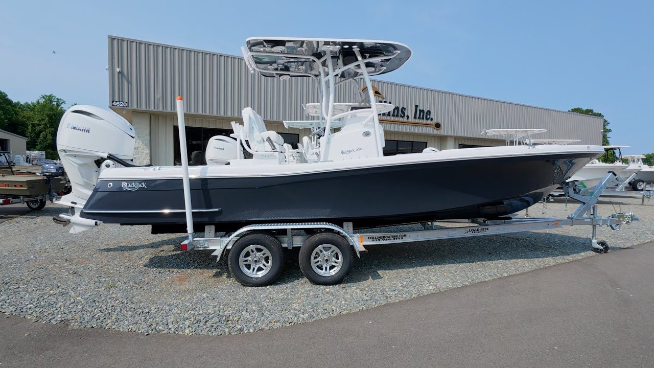Blackjack 256 Bay Boat - Virtual Walkthrough at Collins Boats - YouTube