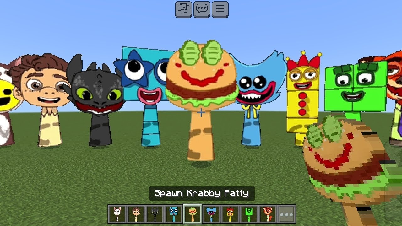 Sprunki OC Krabby Patty added to Minecraft PE - YouTube