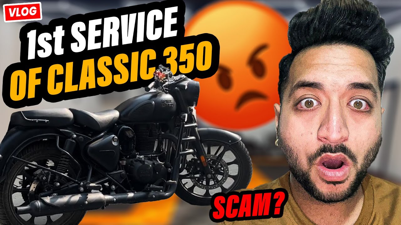 Classic 350 2024 Model Ki Pehli Service Pe Hua Scam 💔😡| Stealth balck ...