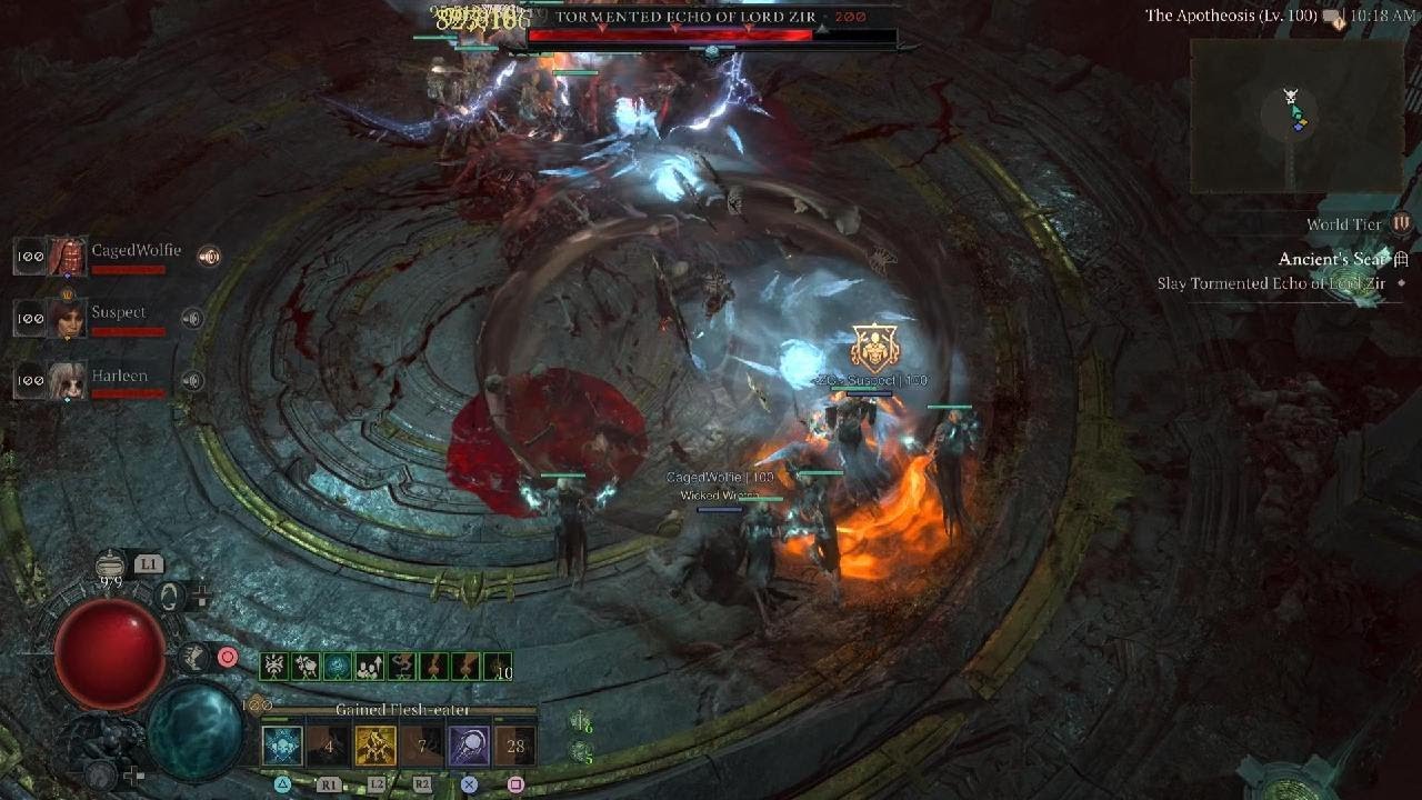 Diablo IV Tormented Lord Zir massive hit - YouTube