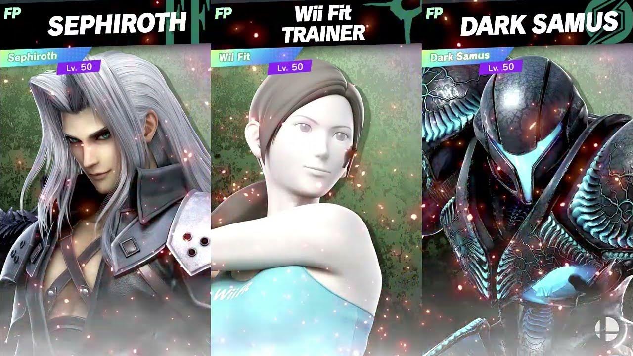 Super Smash Bros Ultimate Amiibo Fights EX Sephiroth vs Wii Fit vs Dark Samus - YouTube