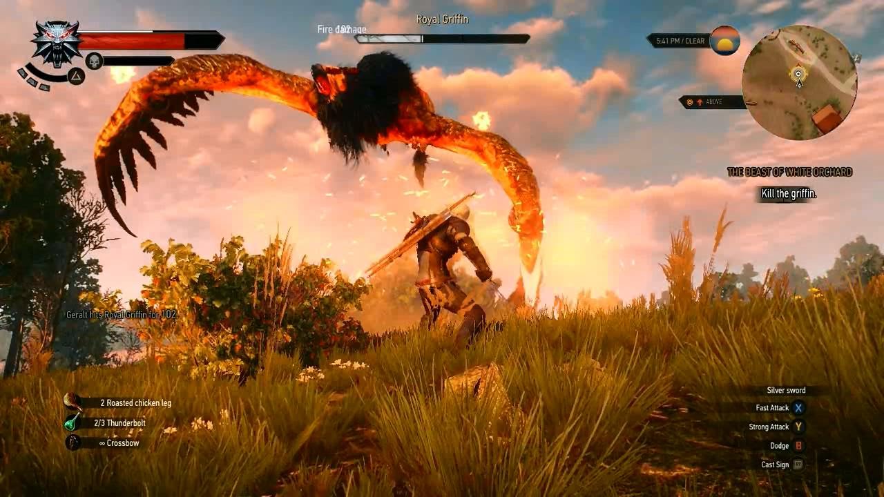 The Witcher 3 Wild Hunt Gameplay Ep 03 "First Boss" - YouTube