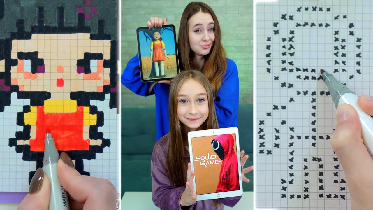 Top pixel art. Anyone can repeat this - YouTube