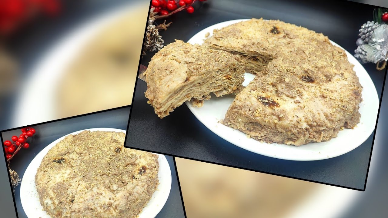 cele mai bune turte de Crăciun cu halva și nuci (Pelincile Domnului ...