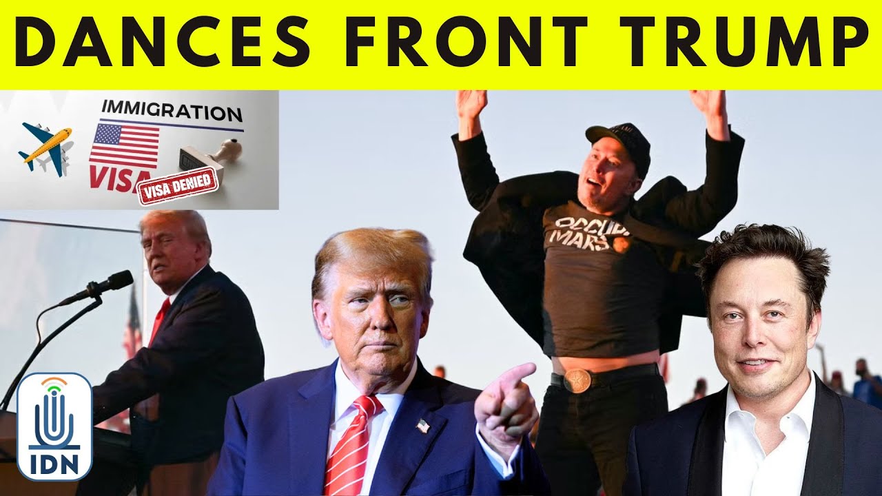 Elon Musk Breaks Internet; Dances In Front Of Trump At Pennsylvania Rally | IDNews - YouTube