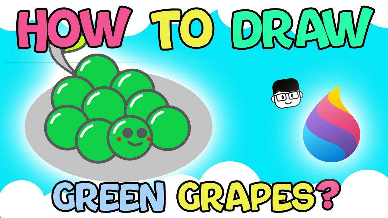 How to draw Green Grapes in Microsoft Paint 3D | Digital Art for Kids ...