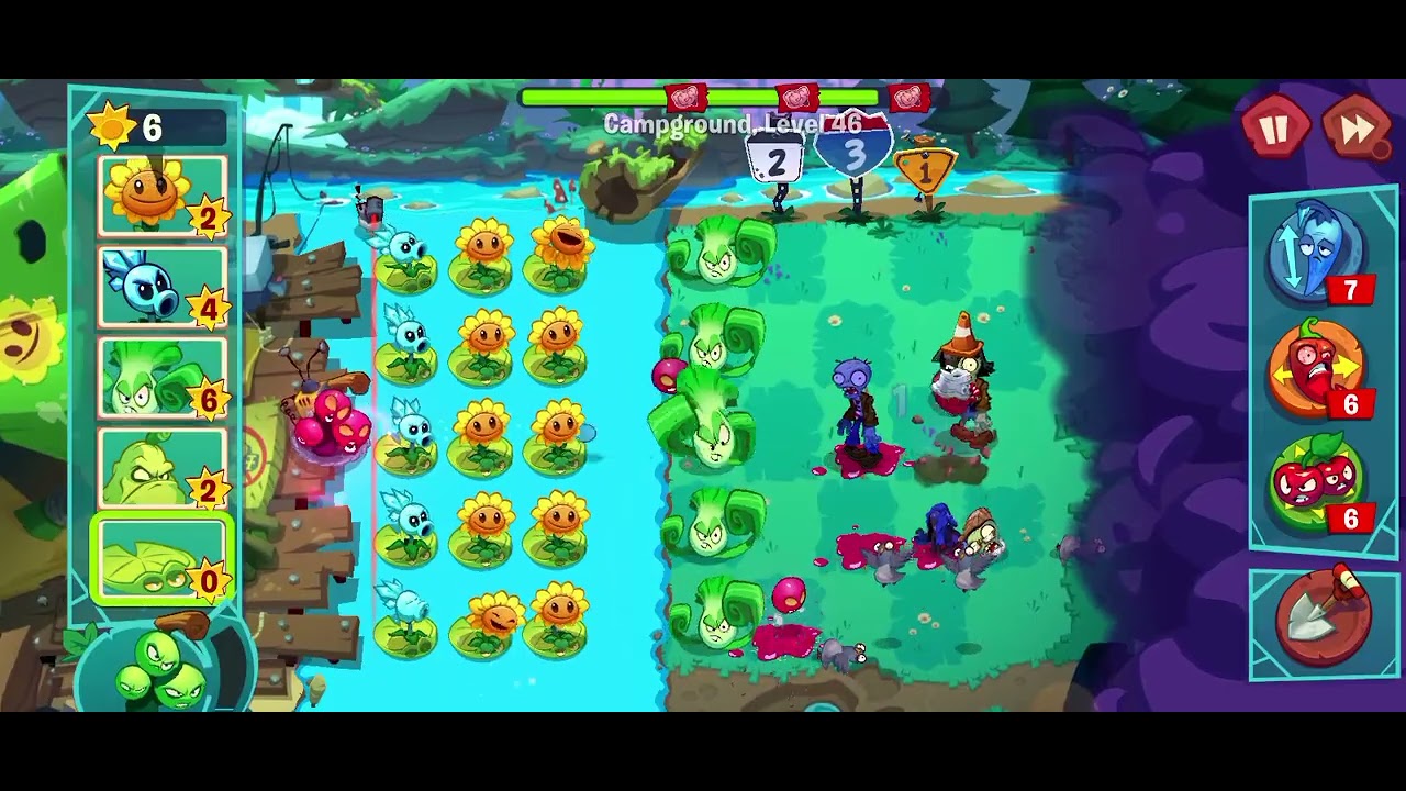 Plants Vs. Zombie 3 (Level 46) - YouTube
