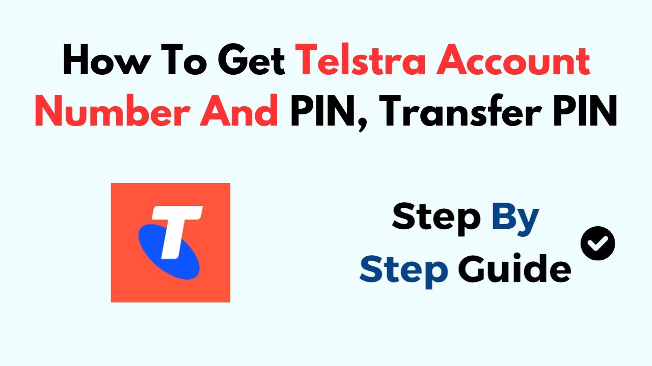 How To Get Telstra Account Number And PIN, Transfer PIN - YouTube