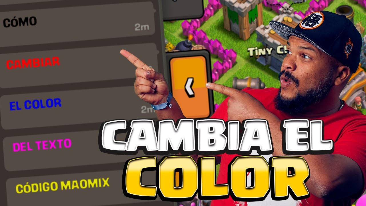 SABIAS QUE puedes CAMBIAR el COLOR DE TEXTO en CLASH OF CLANS - YouTube