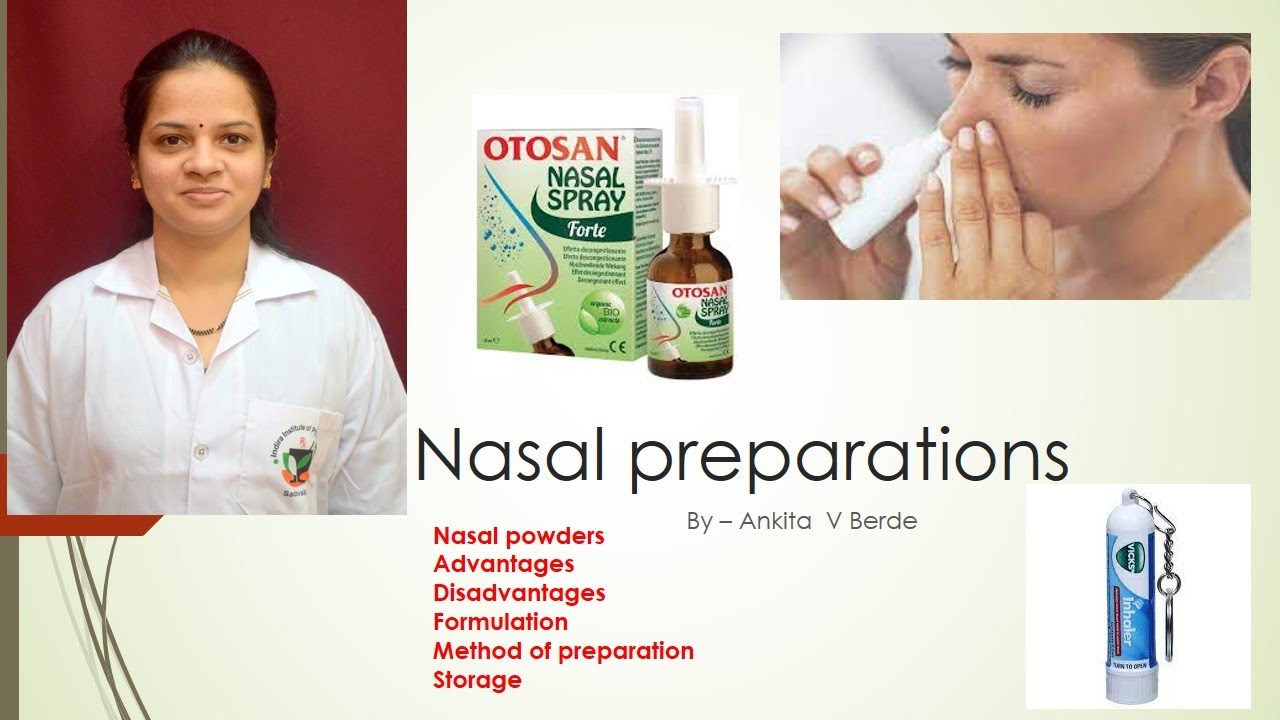 Nasal preparations|Pharmaceutics|Nasal powders|B Pharmacy|D Pharmacy ...