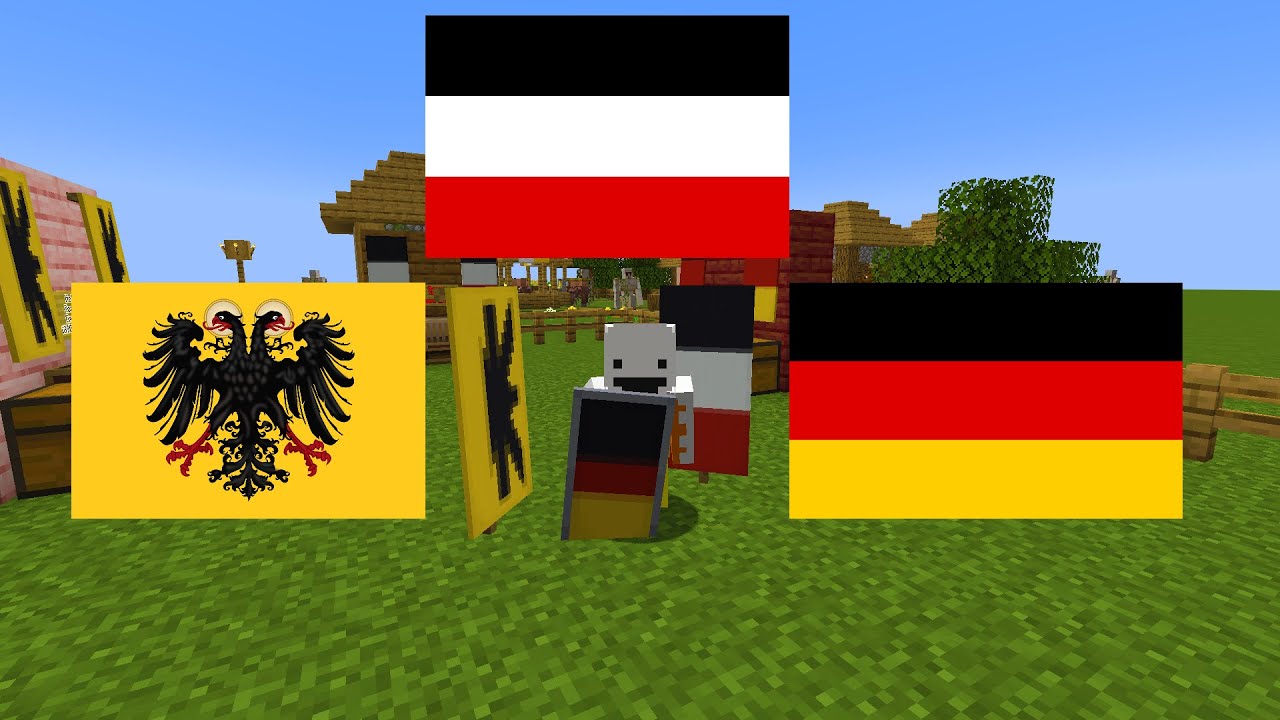 Creating German Flags With Minecraft Banners - YouTube