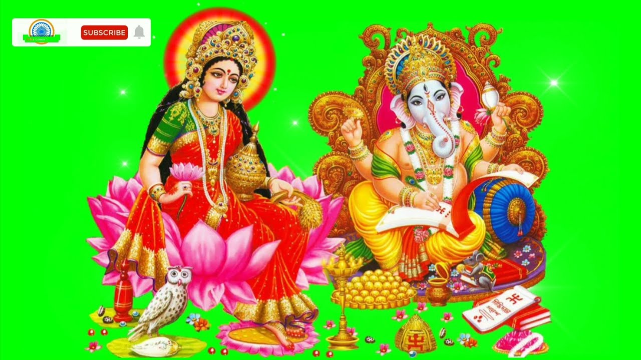 Ganesh ji green screen | lakshmi mata green screen || lakshmi ...