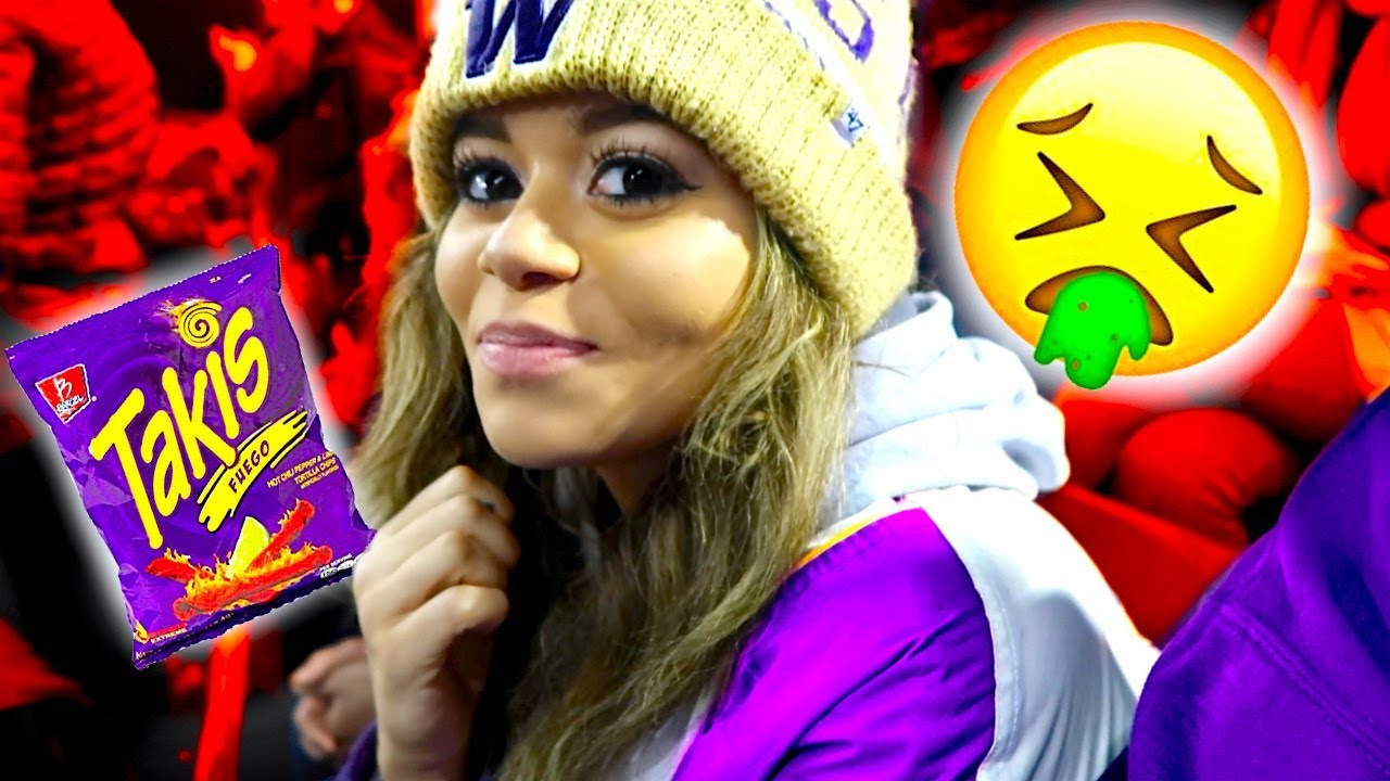 I THREW UP TAKIS | HeyItsSarai - YouTube