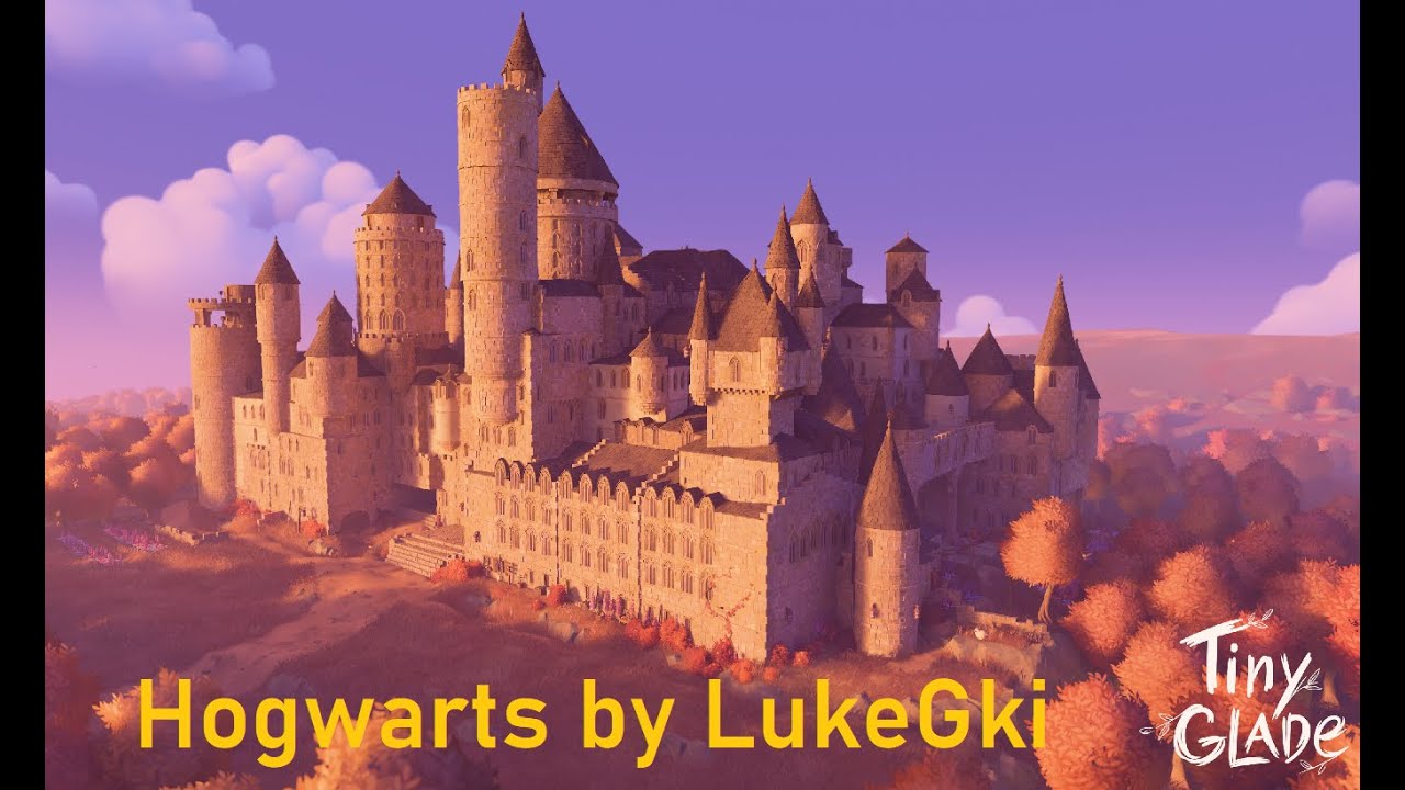 Harry Potter: Hogwarts castle in Tiny Glade based on books (Hogwarts by LukeGki) - YouTube