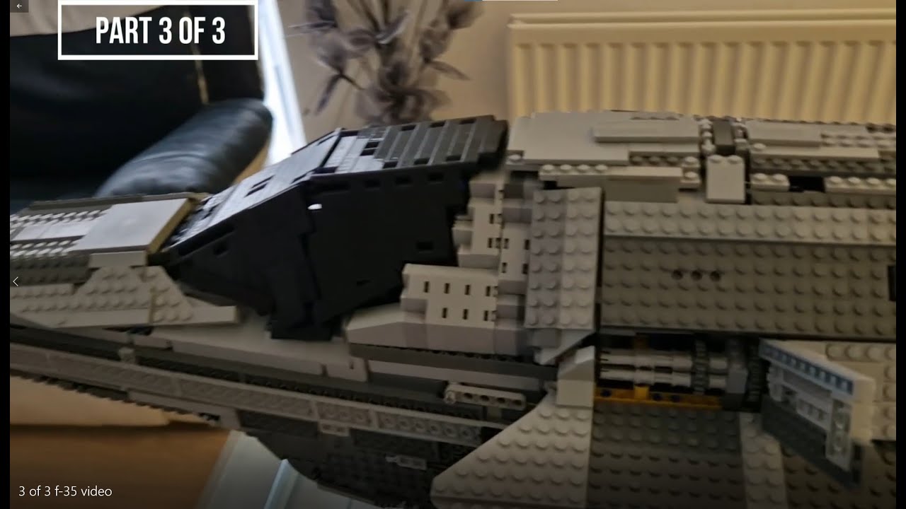 Part 3 of 3 detailed look at my custom Lego build inspired by a F-35 ...