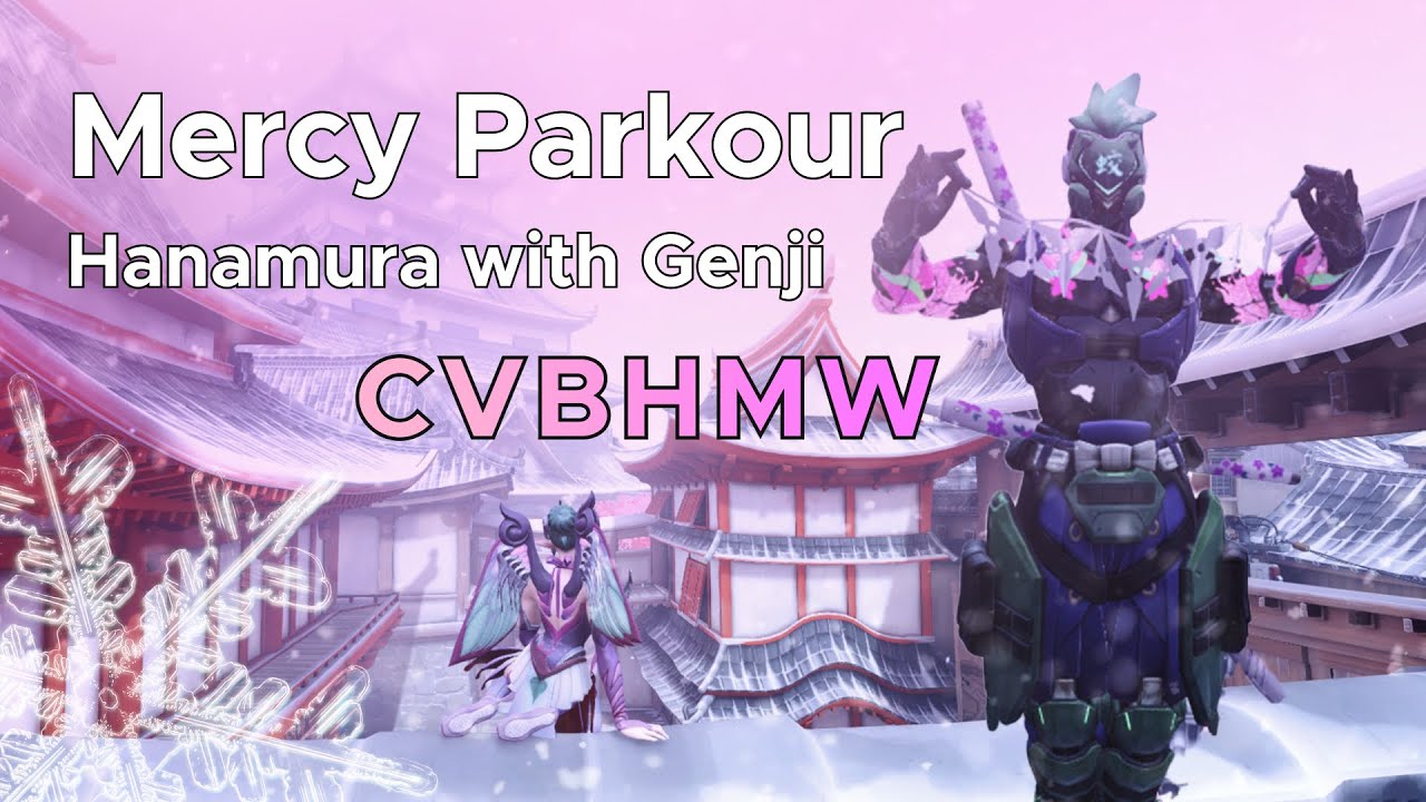 Winter Hanamura Mercy rez parkour with Genji (CVBHMW) - YouTube