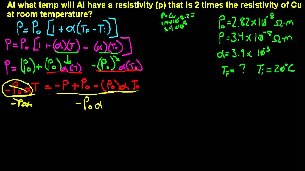 Physics II Resistivity and the temperature coeffiicient of resistivity ...