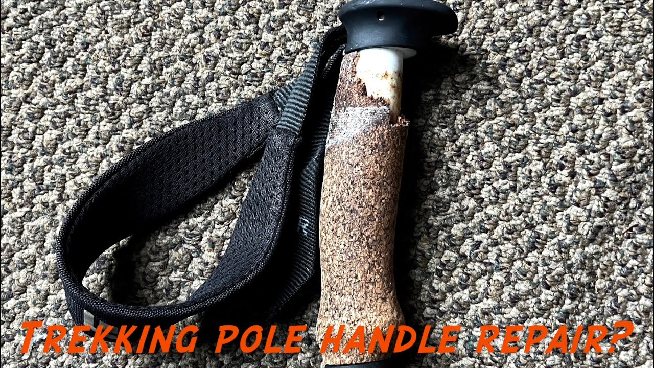 Fixing (or not fixing) trekking pole cork handle - YouTube