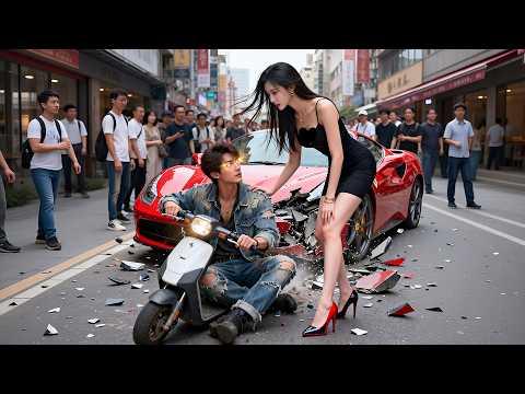 富婆豪車把我撞飛，醒來覺醒透視神眼！一眼看穿美女總裁的隱密危機，她當眾高調示愛，我直接逆襲成神！#短劇#逆襲#爽文#系統#穿越