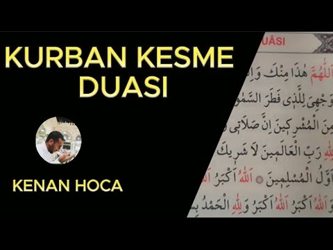 Kurban Kesme Duası