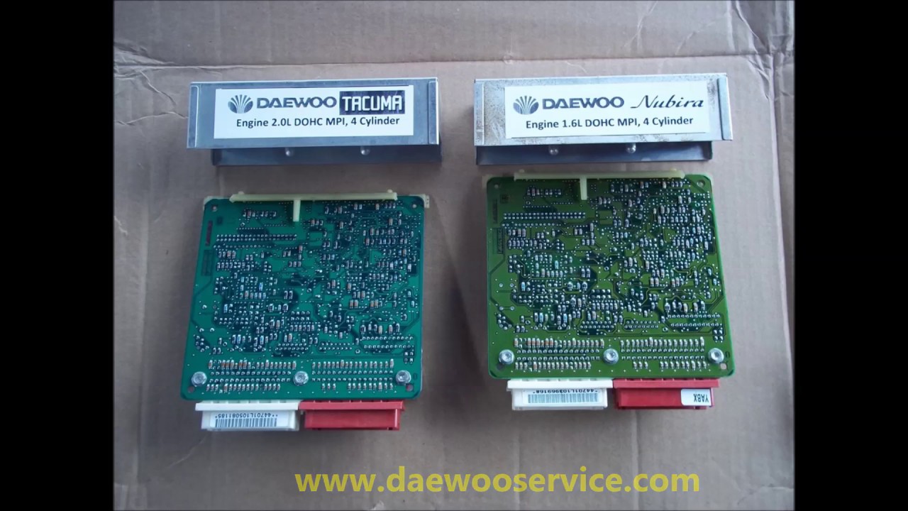 NON OBD2 ECU COMPUTER DAEWOO NUBIRA/TACUMA 1999 2002 - YouTube