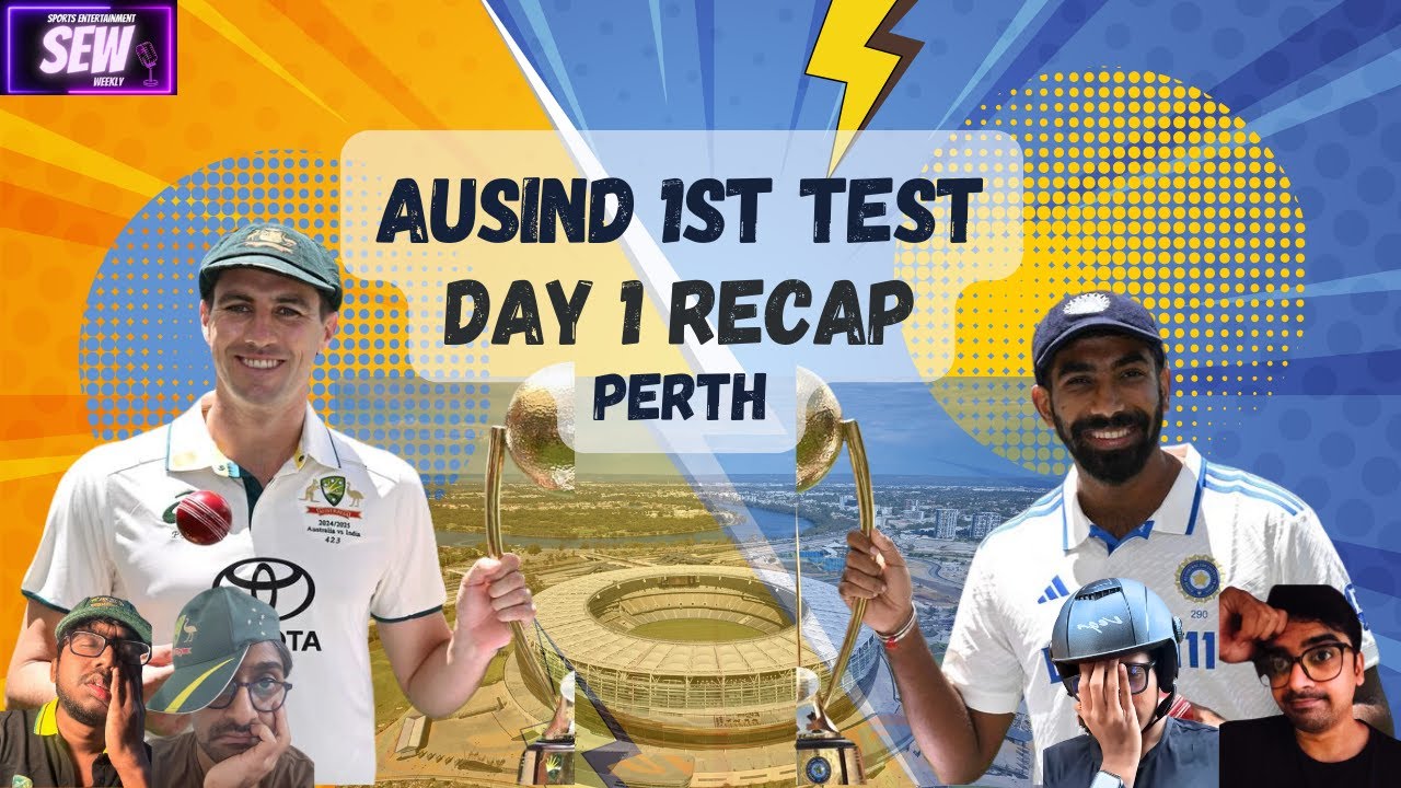 BGT 2024: 1st Test - Day 1 Review | SEW Cricket - YouTube