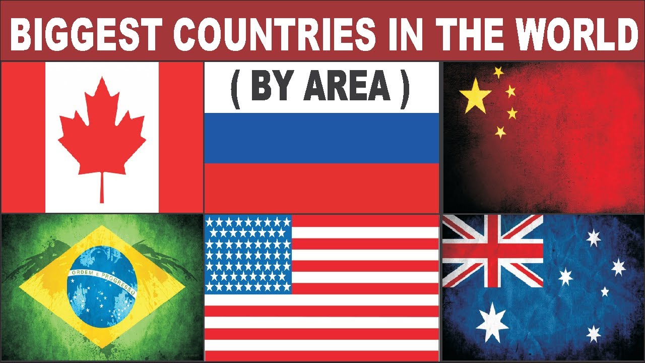 Top 10 biggest countries in the world [correct data] - YouTube