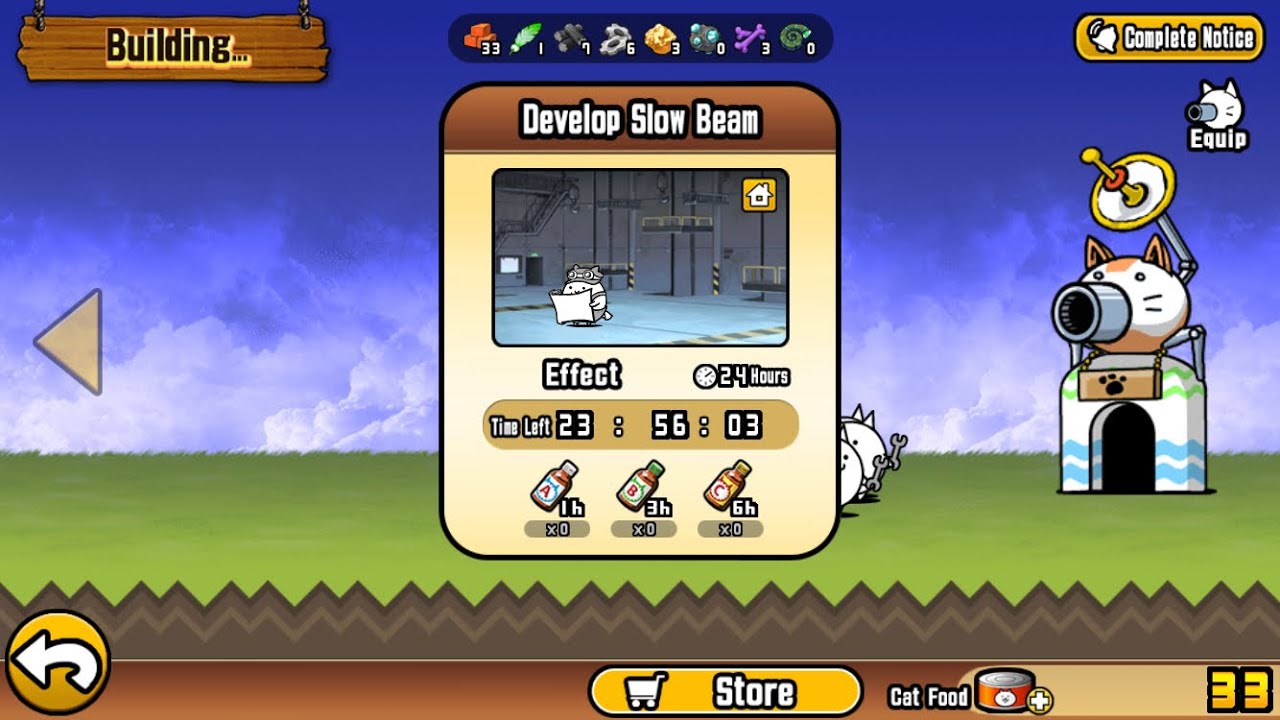 Getting ready to have slow beam built ( battle cats ) btw should I make battle cats into a ...