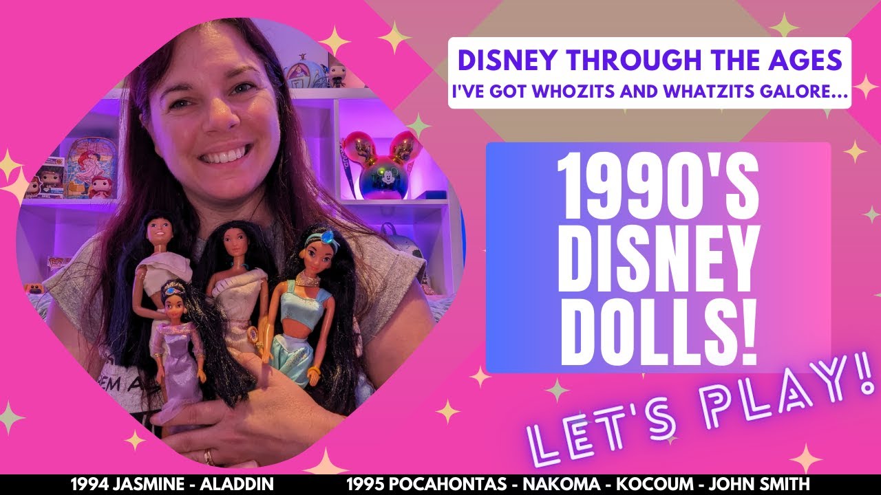 Disney Princess classic dolls! 1990s Mattel Aladdin, Jasmine ...